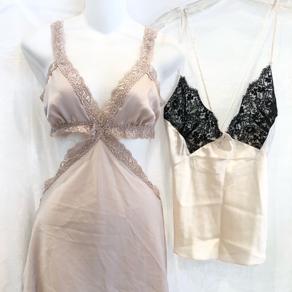 Intimint | Intimates & Sleepwear | 2 Pcs New Lingerie Silk Camisole And ...